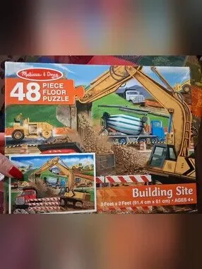 Melissa & Doug | Toys | 48 Piece Melissa Doug Construction Digger ...